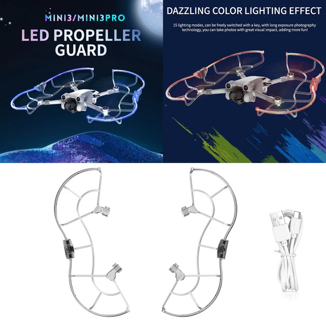 STARTRC LED PROPELLER Guards For DJI Mini 3/Mini 3 Pro RC Flight Blade Protector $42.22 ...